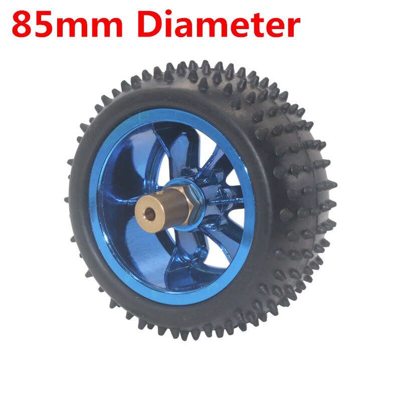85mm Heavy Duty D85mm Robotics Rubber Tier Wheel 85x38mm With Brass ...